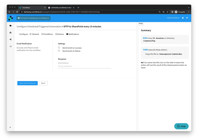 How To Automate File Transfers From An Sftp Server Into A Sharepoint Site